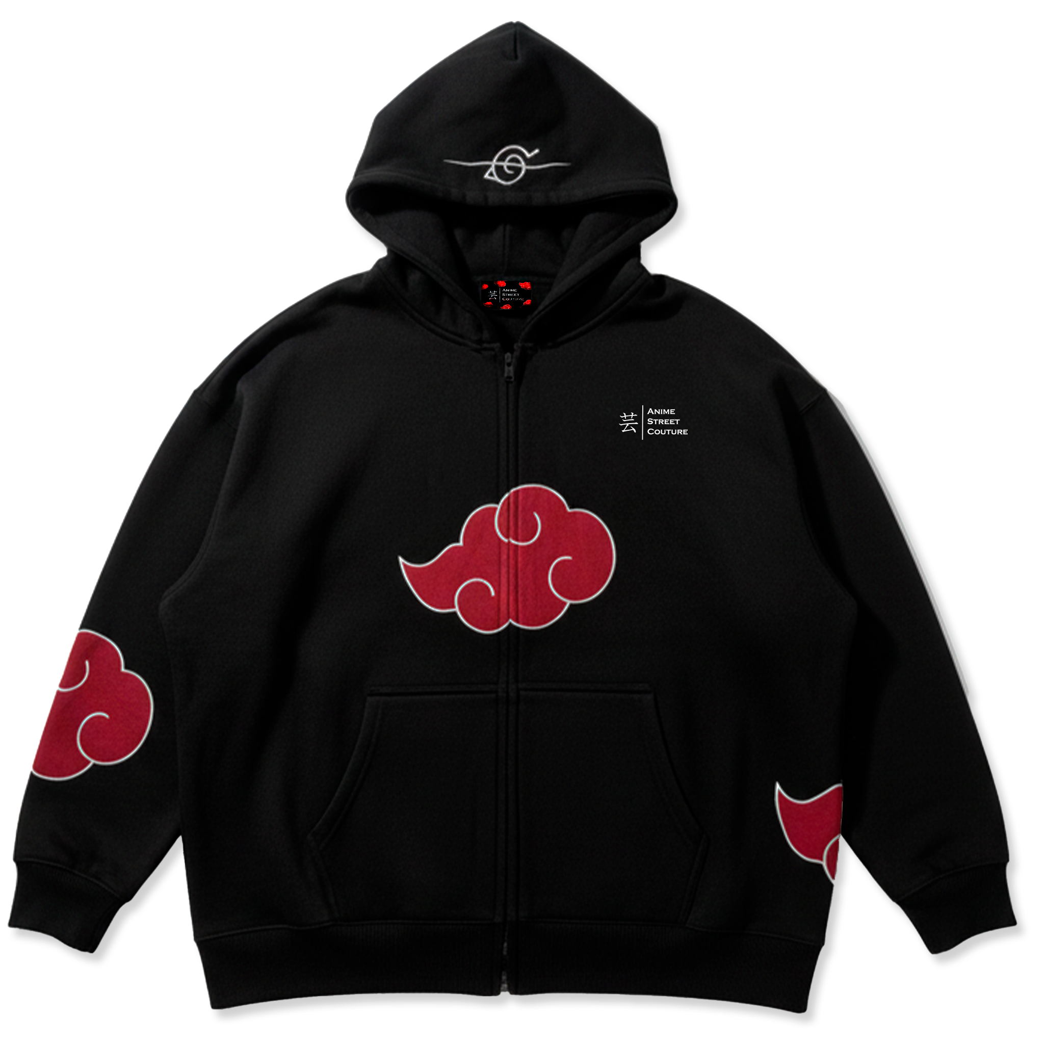 AKATSUKI COTTON ZIP HOODIE [ORIGINAL] – ANIME STREET COUTURE